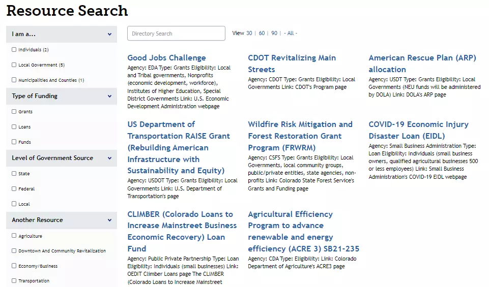 Resource Search Feature | Content Management System